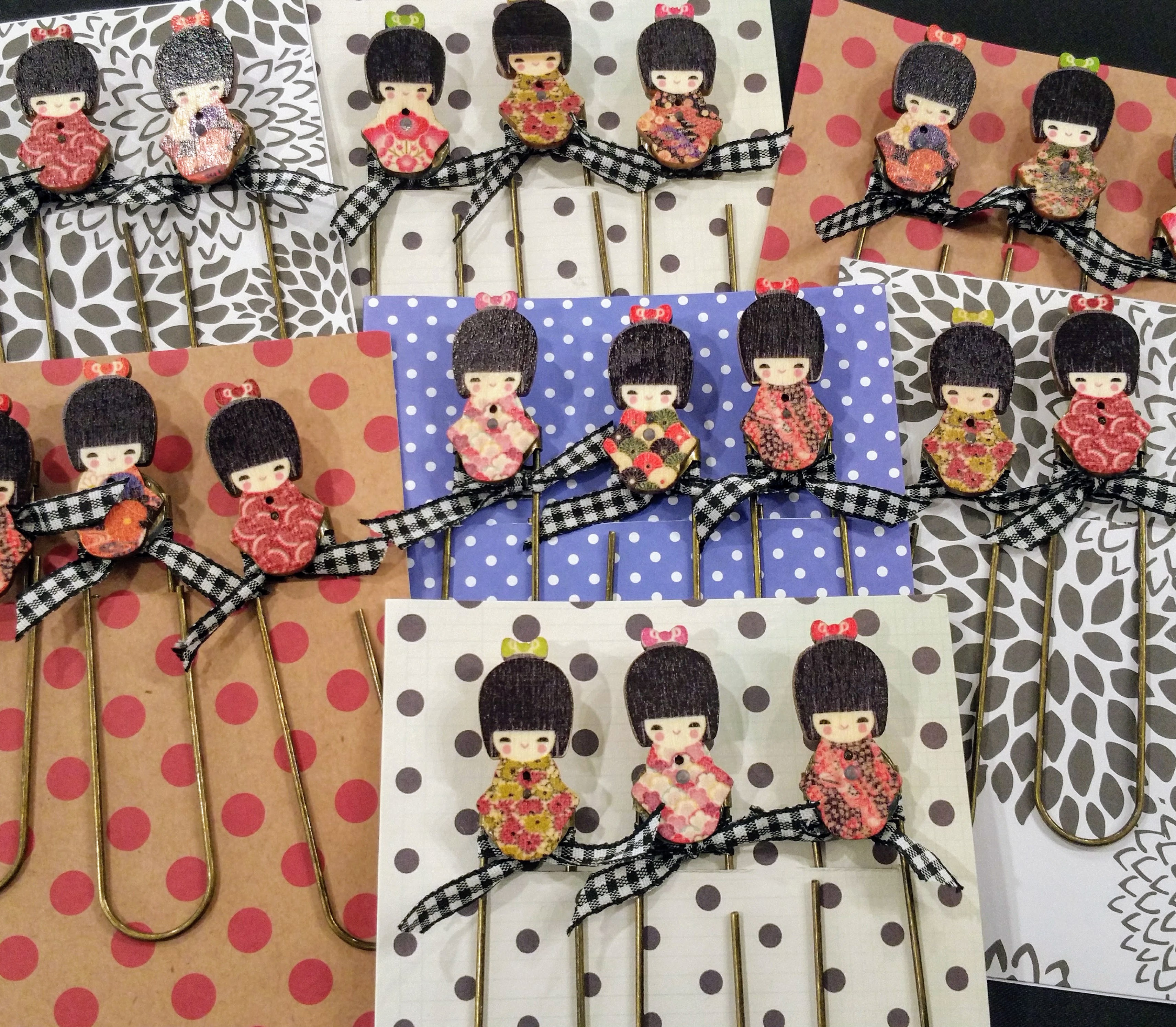 Japanese Girl Jumbo Paperclips - Jest For Fun Crafts